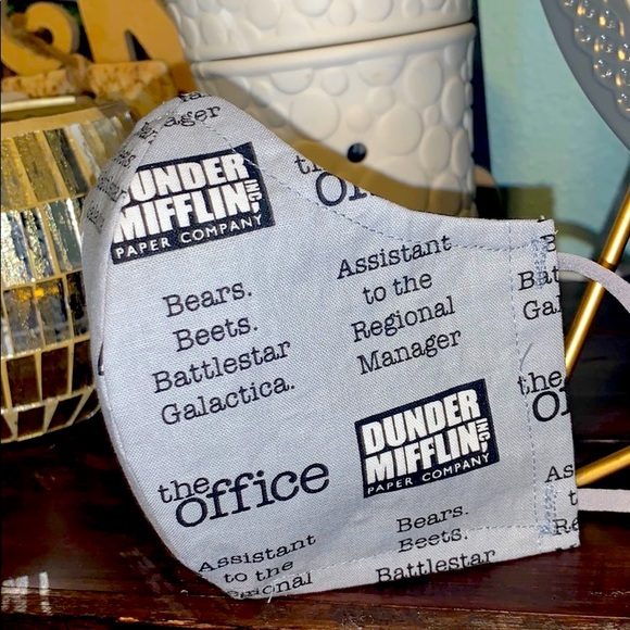 Accessories | The Office Dunder Mifflin Print Face Mask | Poshmark